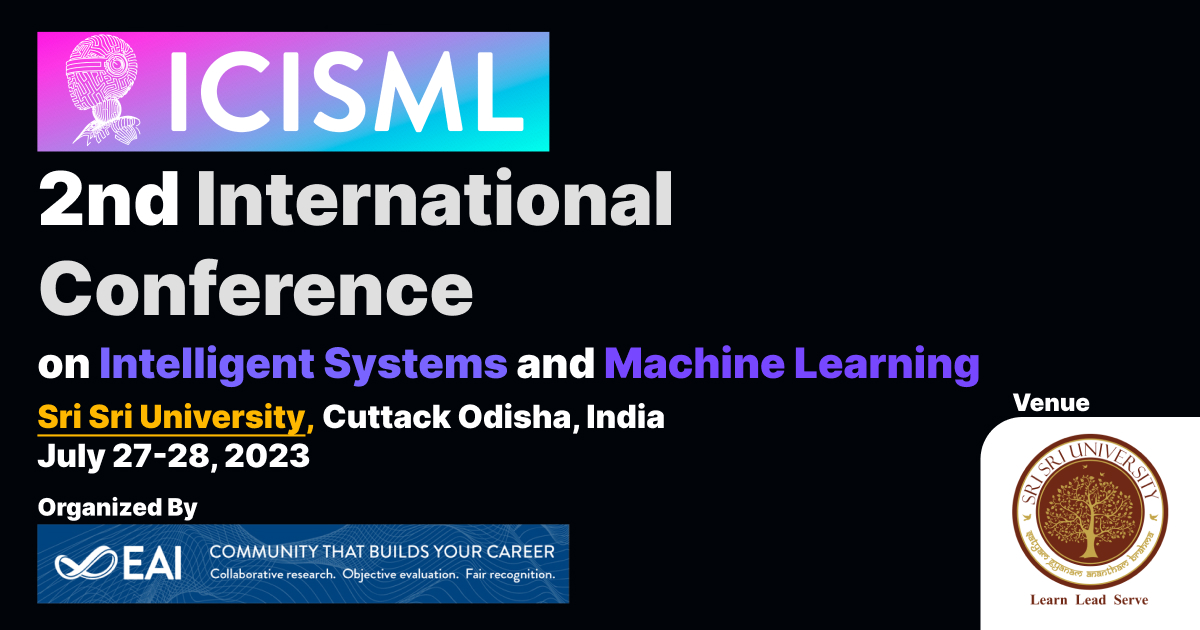 Submission – EAI ICISML 2023 | International Conference on Intelligent ...